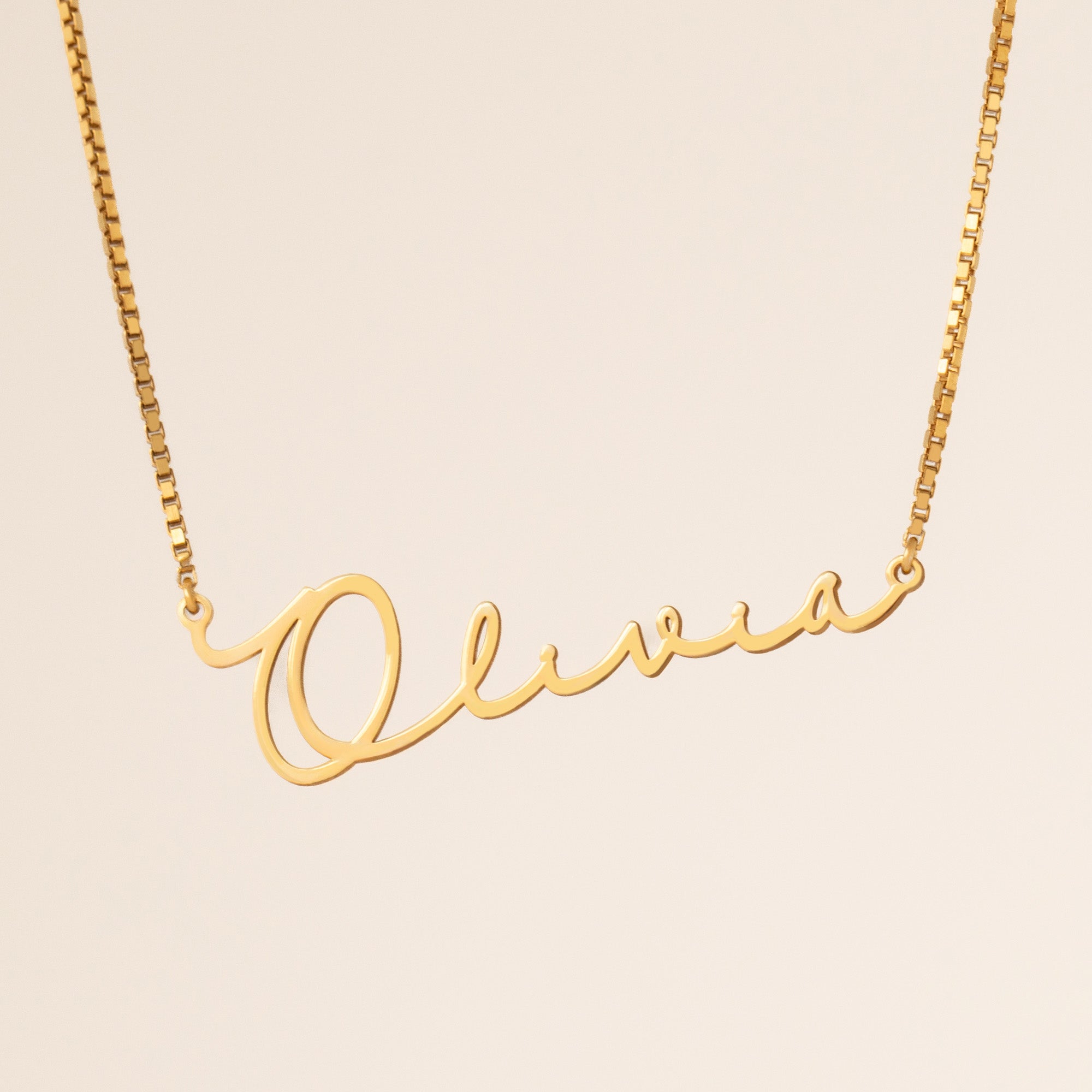 Signature name necklace store