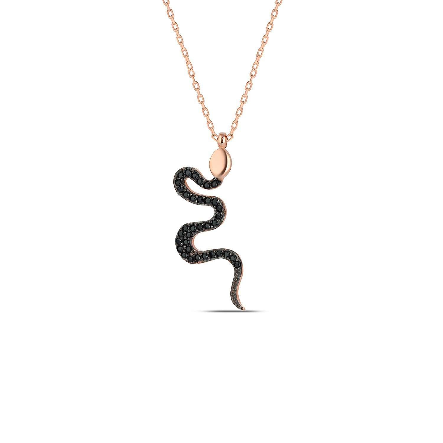 Black snake necklace store